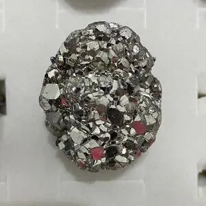 Jewelry | Pyrite Druzy Statement Ring Oval Sparkling Stone Adjustable ...